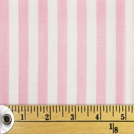 Click here for Fabric Creations Light Pink And White Stripes Fat... prices