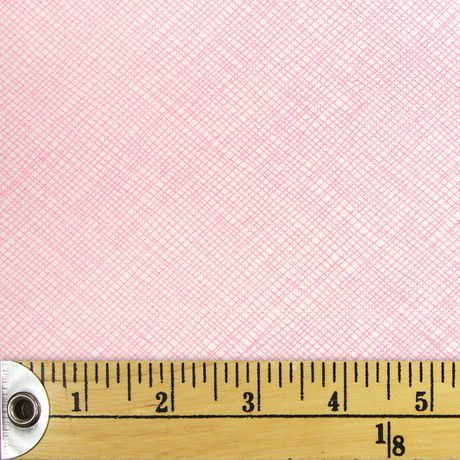 Click here for Fabric Creations White With Light Pink Pencil Cros... prices