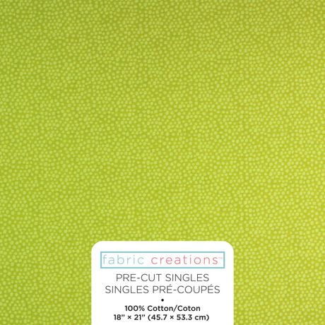 Click here for Fabric Creations Lime Green With Yellow Spots Fat... prices