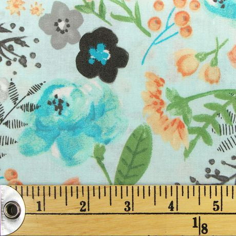 Click here for Fabric Creations Light Blue With Wild Desert Flowe... prices
