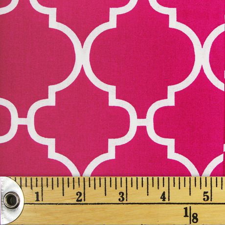 Click here for Fabric Creations White With Fuchsia Pink Moroccan... prices