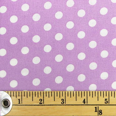 Click here for Fabric Creations Purple With White Polka Dots Fat... prices