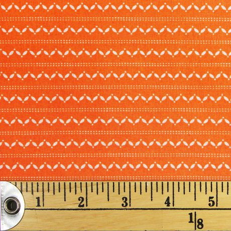 Click here for Fabric Creations Orange With White Chevron Stitche... prices