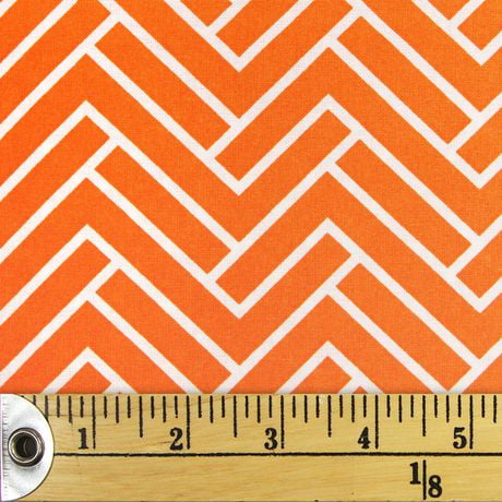 Click here for Fabric Creations Orange With White Brick Path Fat... prices