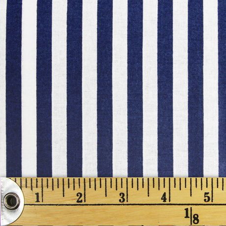 Click here for Fabric Creations Navy Blue And White Stripes Fat Q... prices