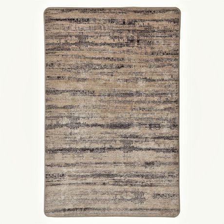 Vintage Stripe Geo Area Rug, Linen Beige /Brown | Walmart Canada