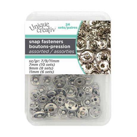 Click here for Unique Creativ Silver Snap Fasteners Silver Assort... prices