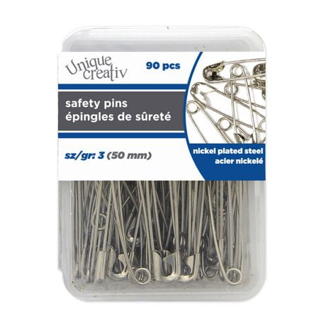Unique Creativ Nickel Plated Steel Safety Pins - Walmart.ca