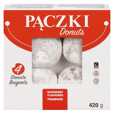 CT BAKERY, PACZKI RASPBERRY FLAVOURED DONUTS, 105G X 4 PACK - Walmart.ca