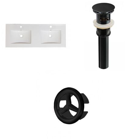 Click here for American Imaginations 59-In. W Ceramic Top Set Whi... prices