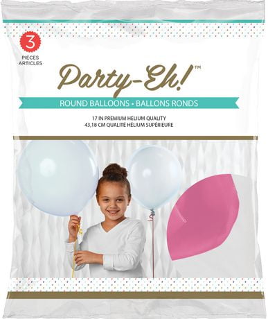 Party-eh! 17" Helium Quality Latex Balloons | Walmart Canada