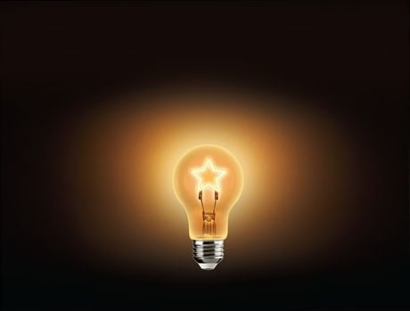 Merkury Innovations Starbulb Star Shaped LED Light, Star LED Light Bulb ...