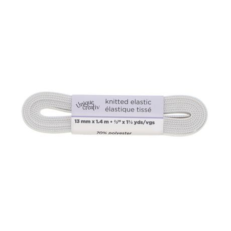 Click here for Unique Creativ Knitted White Elastic White 13 Mm prices