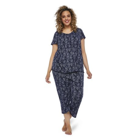 George Plus Women's 2-Piece V-Neck Pajama Set - Walmart.ca