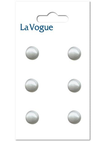 Click here for Lavogue La Vogue Shank Button - White White 8Mm prices