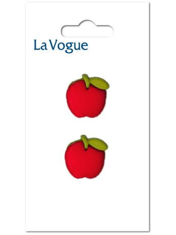 Click here for Lavogue La Vogue Shank Button - Apple Red 15Mm prices