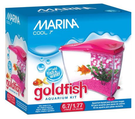 Marina Cool Goldfish 6.7L Aquarium Kit, Pink | Walmart Canada