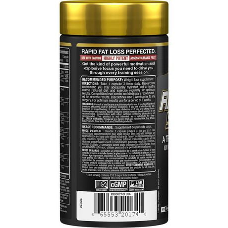Allmax Rapidcuts Shredded Fat Burner Capsules | Walmart Canada