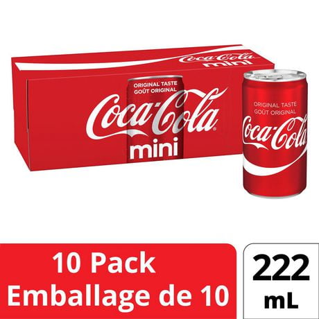 Coca-Cola 222mL Mini-Cans, 10 Pack - Walmart.ca