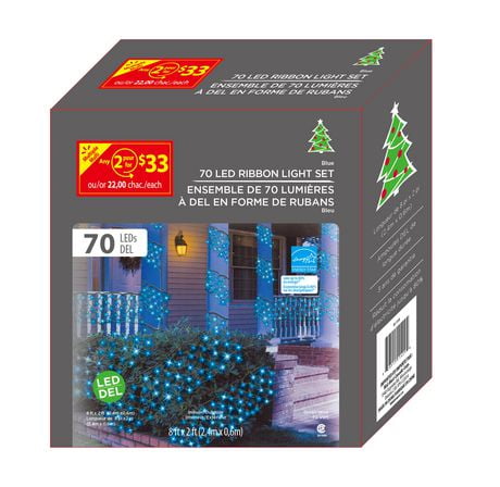 Holiday time 70 LED Ribbon Light Set - Walmart.ca