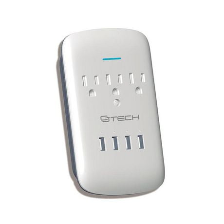 Click here for Cj Tech 3 Outlet Wall Tap With 4 Usb And 450 Joule... prices