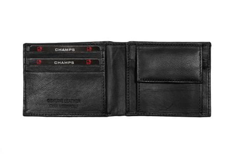 Champs Express Leather Slimfold RFID Coin Pocket Wallet | Walmart Canada