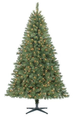 Holiday time 6.5Ft Windham Green Tree with Clear Lights - Walmart.ca