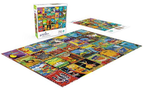 Buffalo Games Going Places Colorful Destinations 750 Piece Jigsaw ...