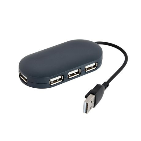 blackweb 4-Port USB 2.0 Hub (BWA22HO005C-Grey) - Walmart.ca