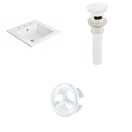 Click here for American Imaginations 21-In. W Ceramic Top Set Whi... prices