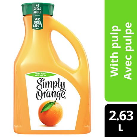 Simply Orange With Pulp Orange Juice 2.63L | Walmart Canada