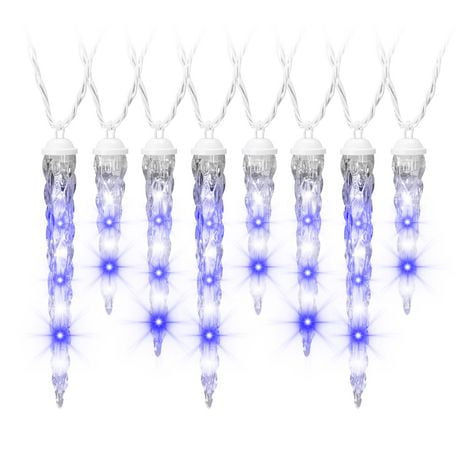 Shooting Star Light String-Icicle-S/8-11"7"9" (Icy Blue/White) (CA ...