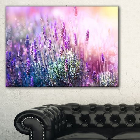 Click here for Design Art Growing And Blooming Lavender Floral Ph... prices