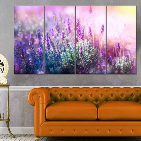 Click here for Design Art Growing And Blooming Lavender Floral Ph... prices