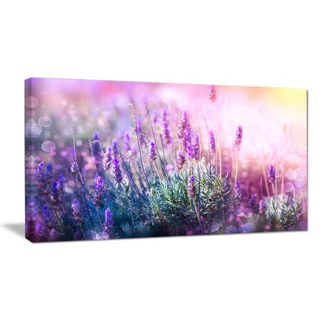 Click here for Design Art Growing And Blooming Lavender Floral Ph... prices