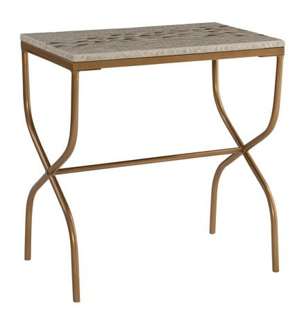 Click here for Linon Naya Two Drawer Desk White White # prices