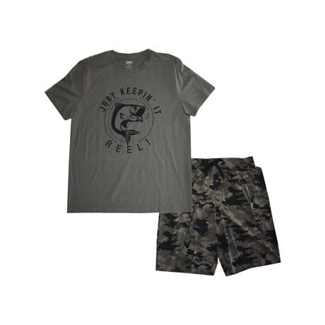 Click here for Mad Engine Mens Keepin It Reel 2 Piece Sleep Set G... prices