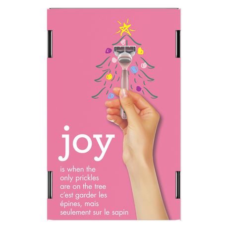 joy and glee Women's Razor Holiday Shave Care Gift Set in Pink ...