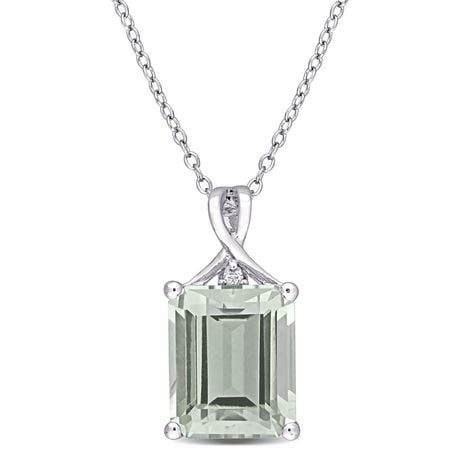 Click here for Miabella 5-3/8 Carat T. G.W. Green Quartz And Whit... prices
