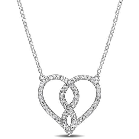 Click here for Miabella 1/10 Carat T. W. Diamond Sterling Silver... prices