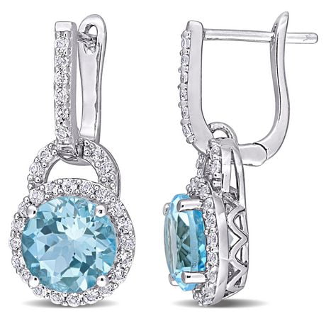 Click here for Miabella 5-2/3 Carat T. G.W. Blue Topaz And White... prices