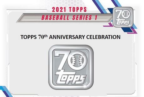 Topps 2021 Series 1 MLB Baseball Trading Cards Monster Box- 16 Packs ...