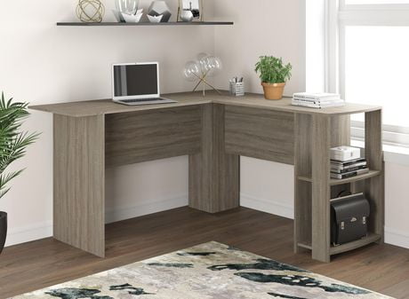 Click here for Safdie & Co. Computer Desk 55L Dark Taupe L-Shaped... prices