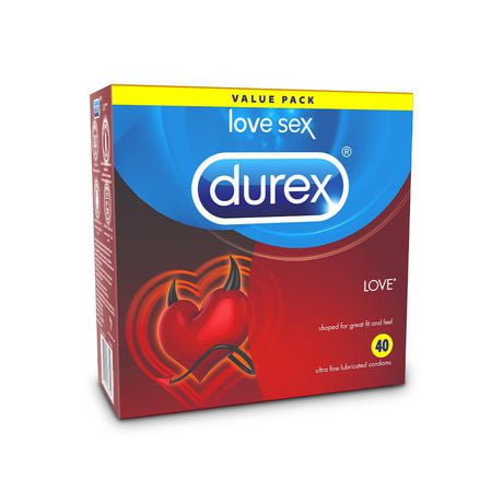 Durex Condoms Love Easy-On Shape, Lubricated | Walmart Canada