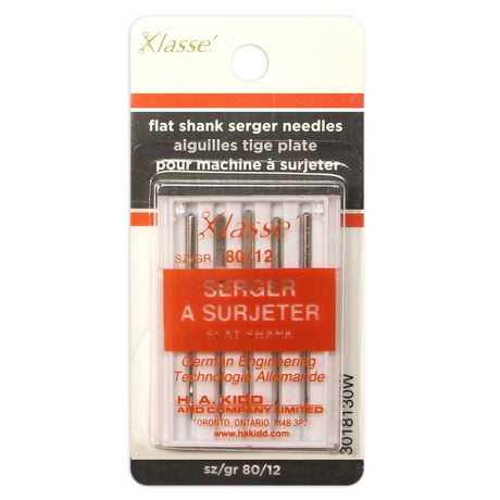 Click here for Klass Serger Needles 80/12 Flat Shank prices