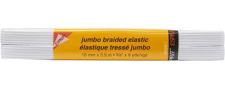 Click here for Unique Creativ White Jumbo Braided Elastic White 1... prices