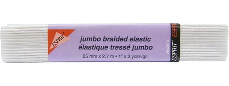 Click here for Unique Creativ White Jumbo Braided Elastic White 2... prices