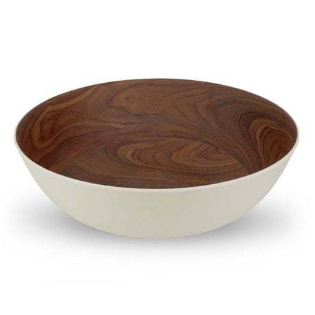 Click here for Mesa Ceramics Bamboo Walnut Bowl 30 Cm Basic White... prices