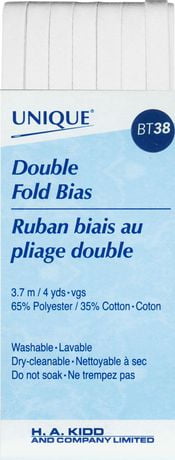 Click here for Unique Pretzels Unique Double Fold Bias Tape White prices