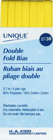Click here for Unique Pretzels Unique Double Fold Bias Tape Canar... prices